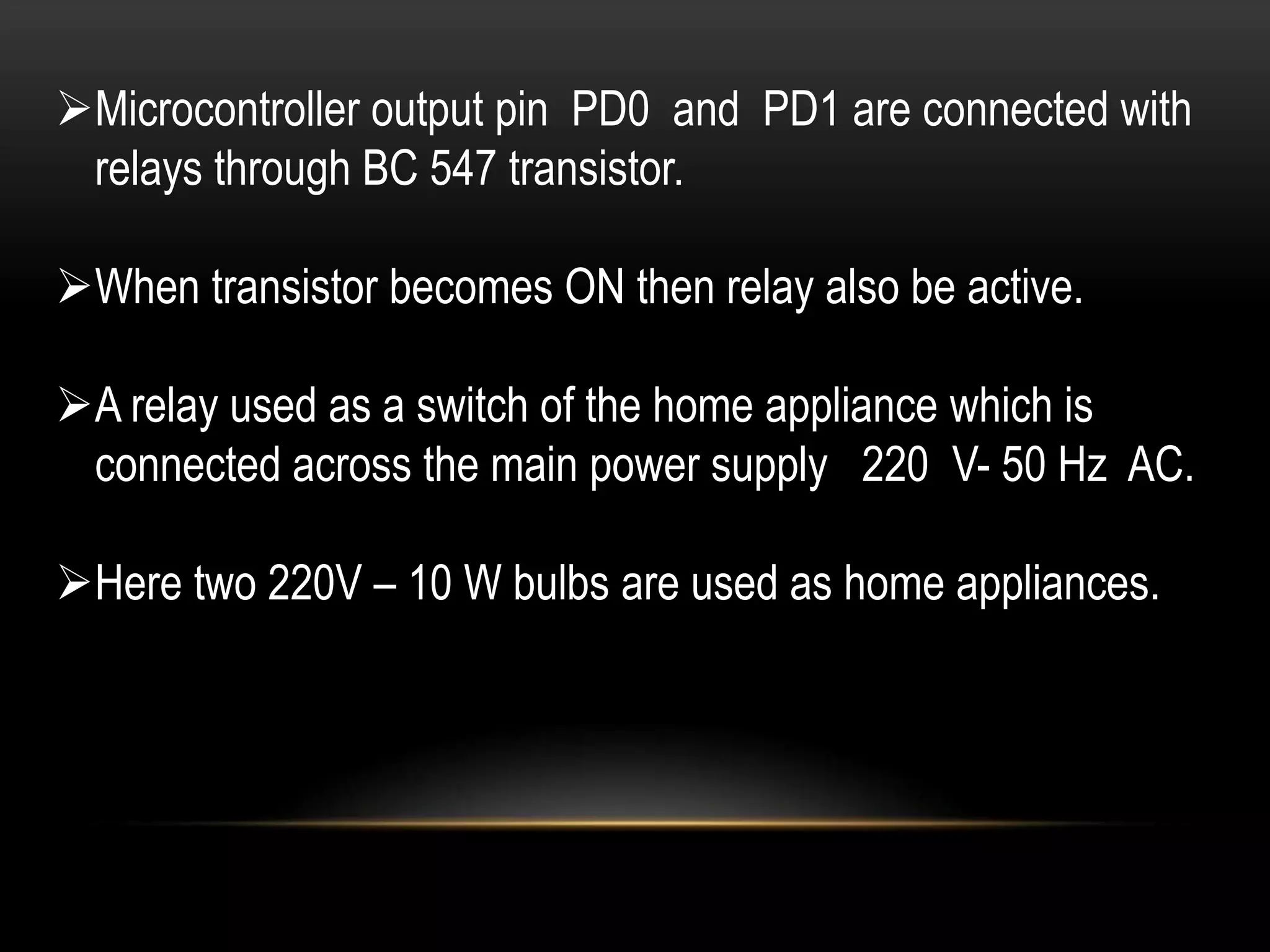 Microcontroller remote controlling project | PPTX | Home Appliances ...