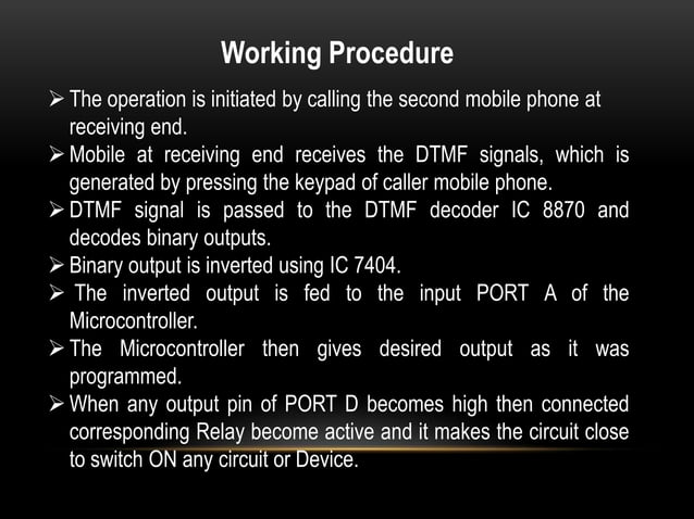 Microcontroller remote controlling project | PPT