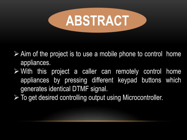 Microcontroller remote controlling project | PPTX | Home Appliances ...