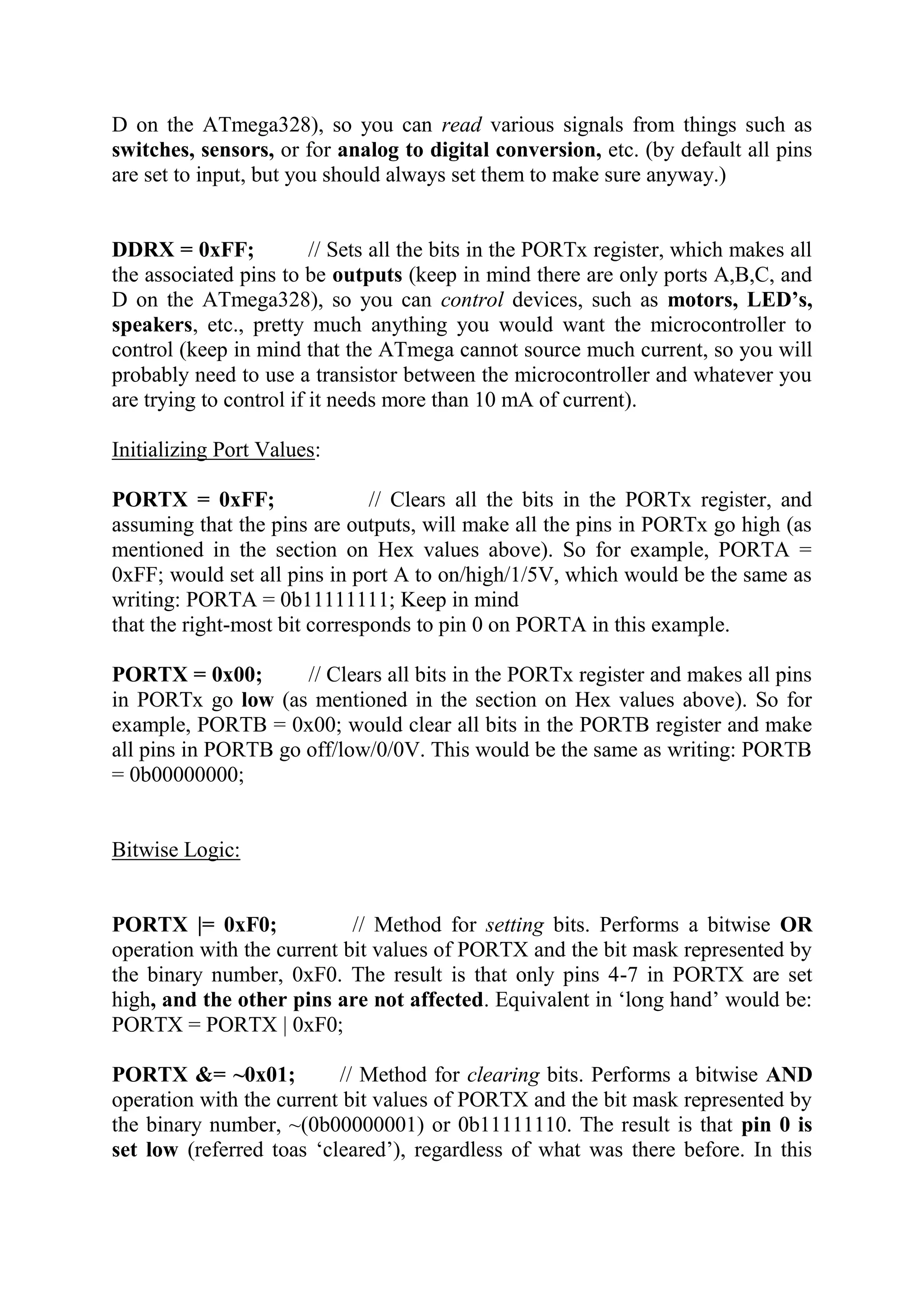Microcontroller remote controlling project | DOCX