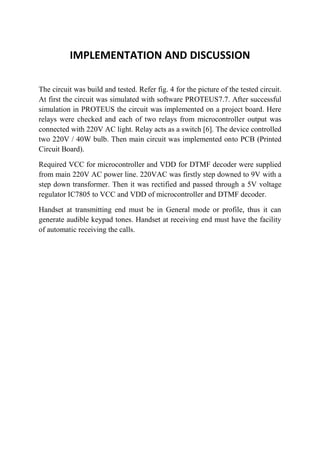 Microcontroller remote controlling project | DOCX