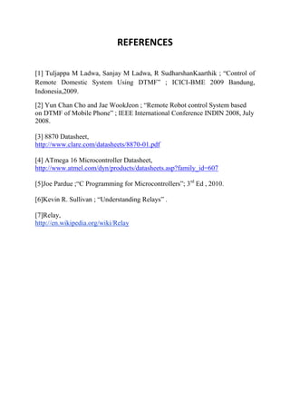 Microcontroller remote controlling project | DOCX