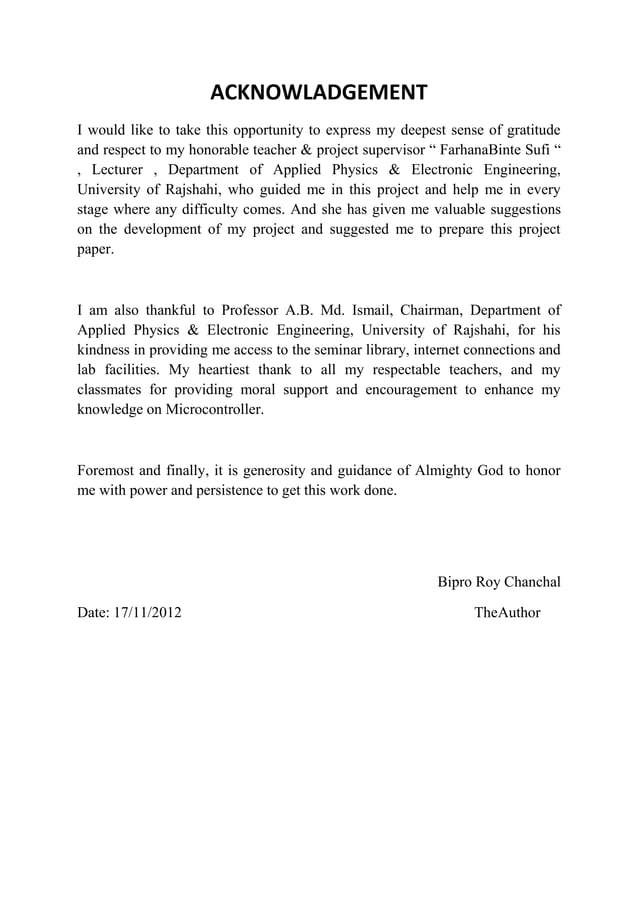 Microcontroller remote controlling project | DOCX