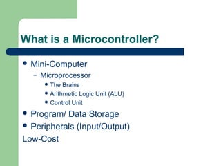 Microcontrollers | PPT