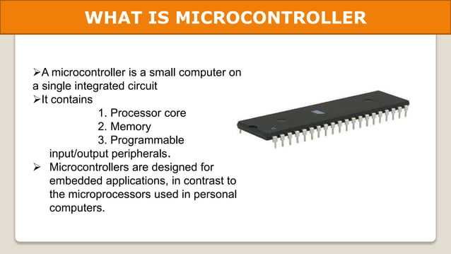 Microcontrollers by anax projects | PPTX