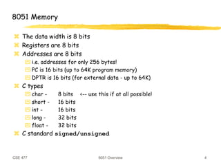 introduction to Microcontrollers 8051.ppt | Operating Systems ...