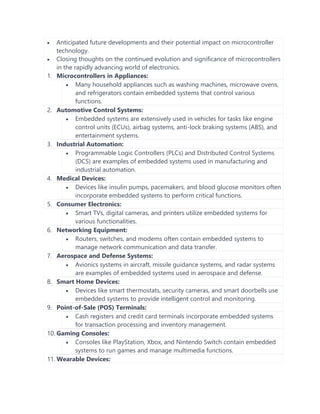 Microcontrollers have become an integral part of modern electronics | DOCX