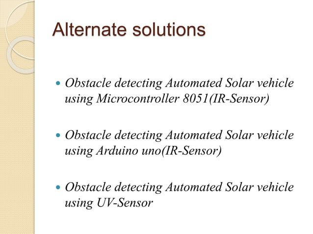 Microcontroller solar car | PPTX