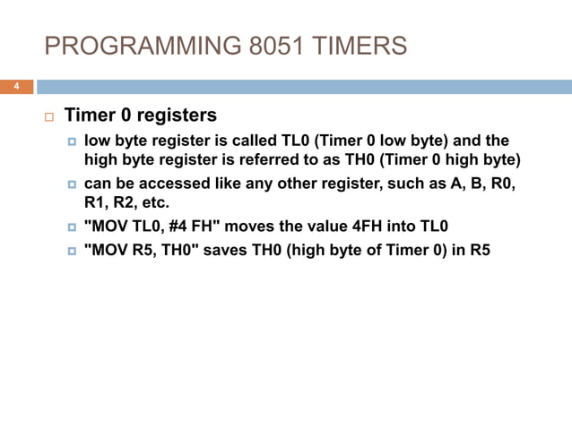 Microcontroller Timersppt Programming Languages Computing