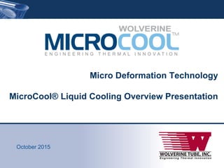 Microcool general liquid cooling presentation 10215 | PDF