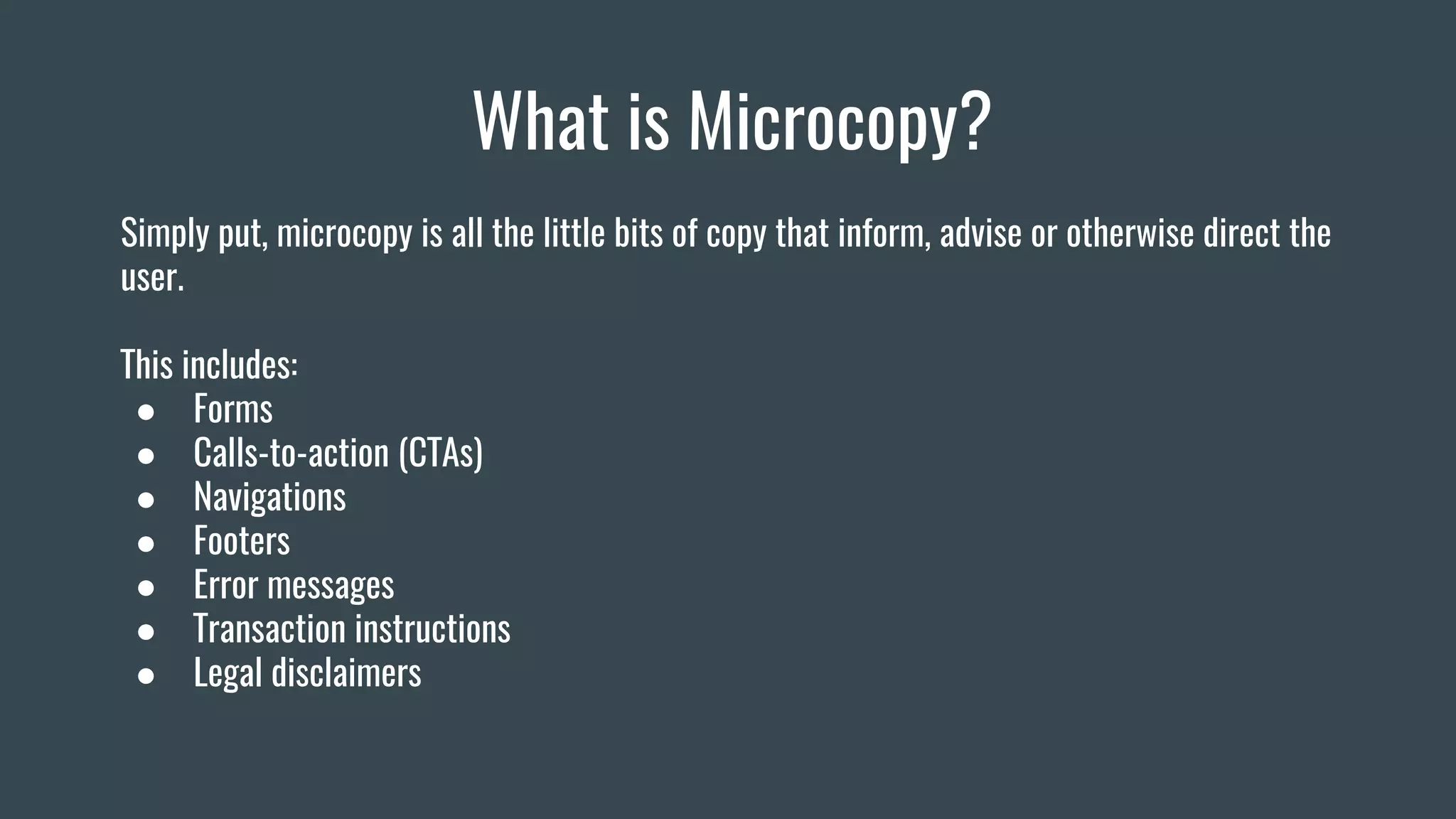 Why Microcopy Matters | PPT | Free Download