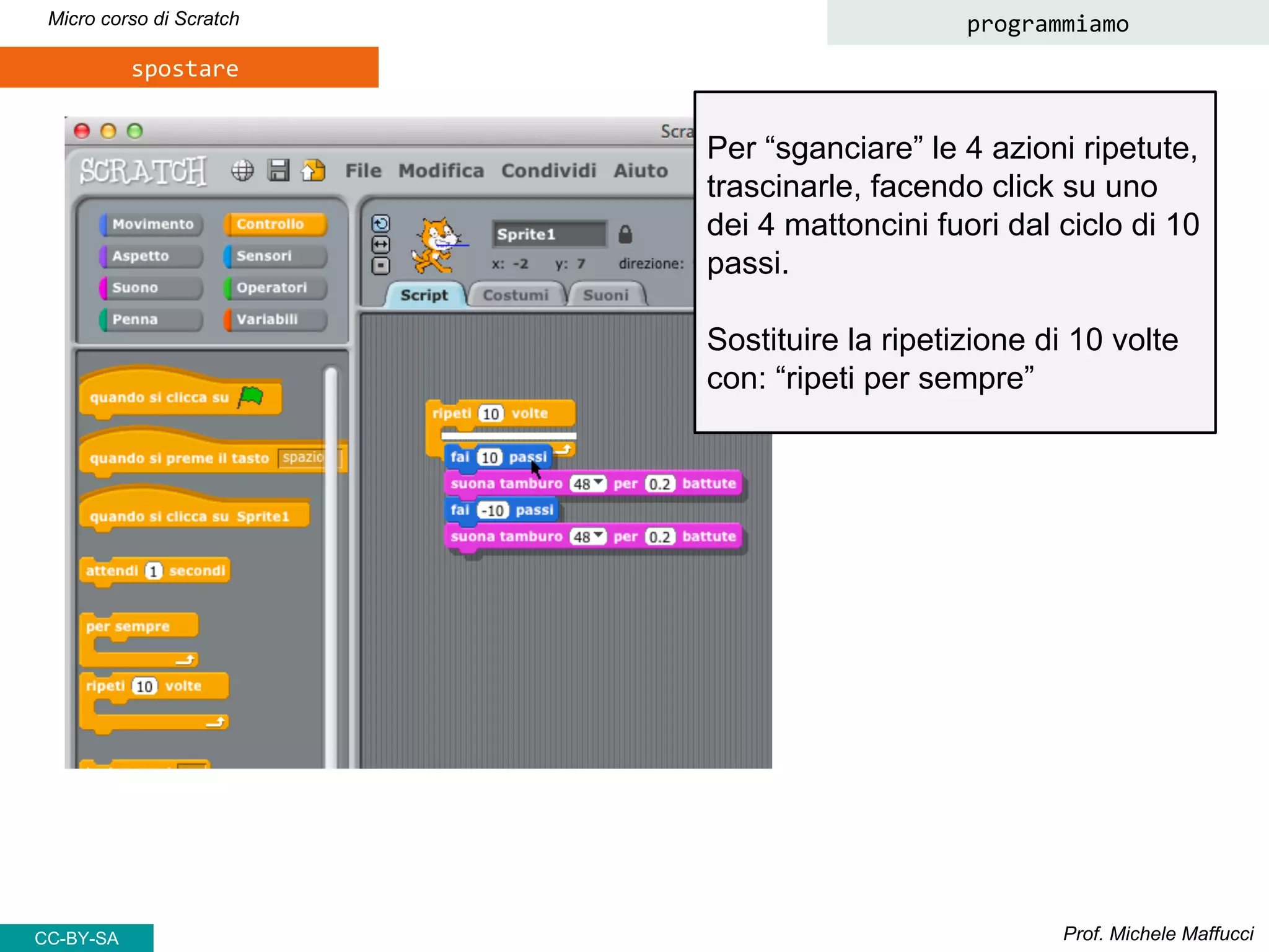 Micro corso di scratch - per incominciare ad imparare a programmare | PDF