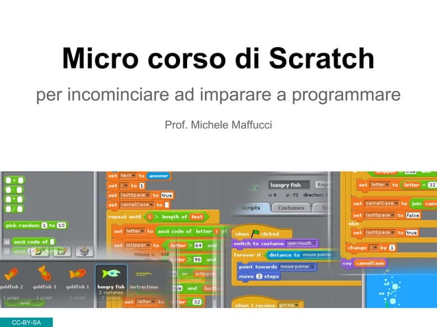 Micro corso di scratch - per incominciare ad imparare a programmare | PDF