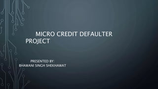 Micro credit | PPT
