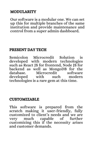 Best Microcredit Software in Bangladesh | PDF