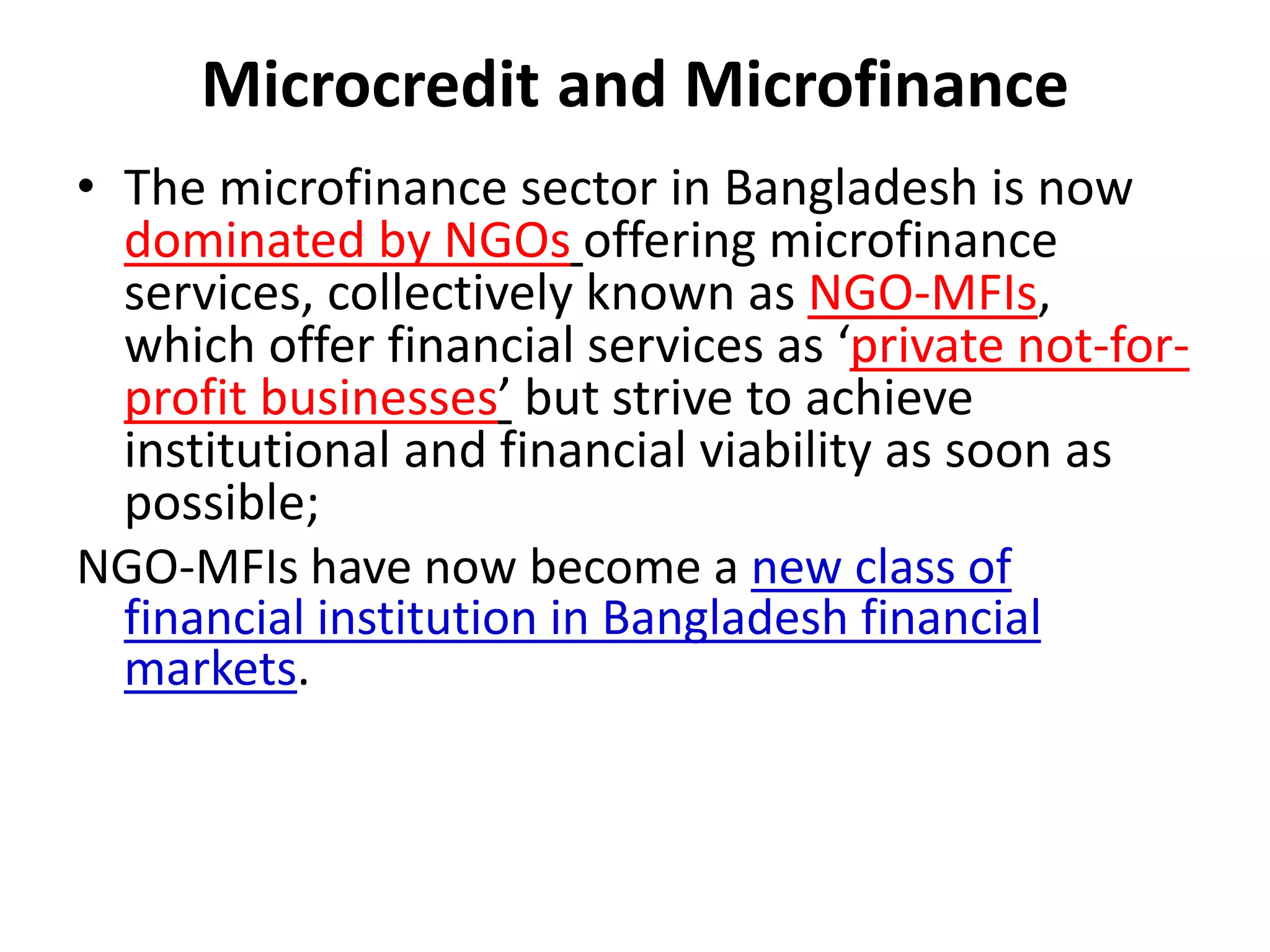 Microcredit and microfinance | PPTX