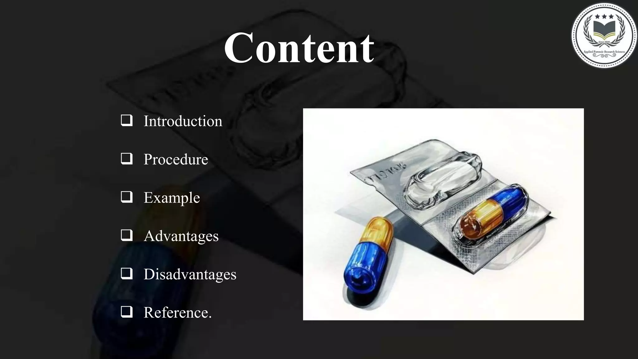 Microcrystalline Test for drugs | PPTX