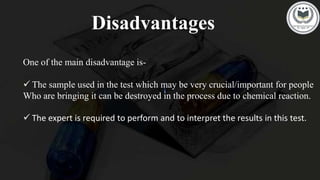Microcrystalline Test for drugs | PPTX