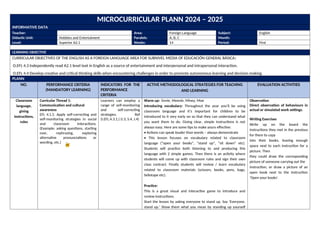 MICROCURRICULAR PLANN.docx- Foreign Language | PPT