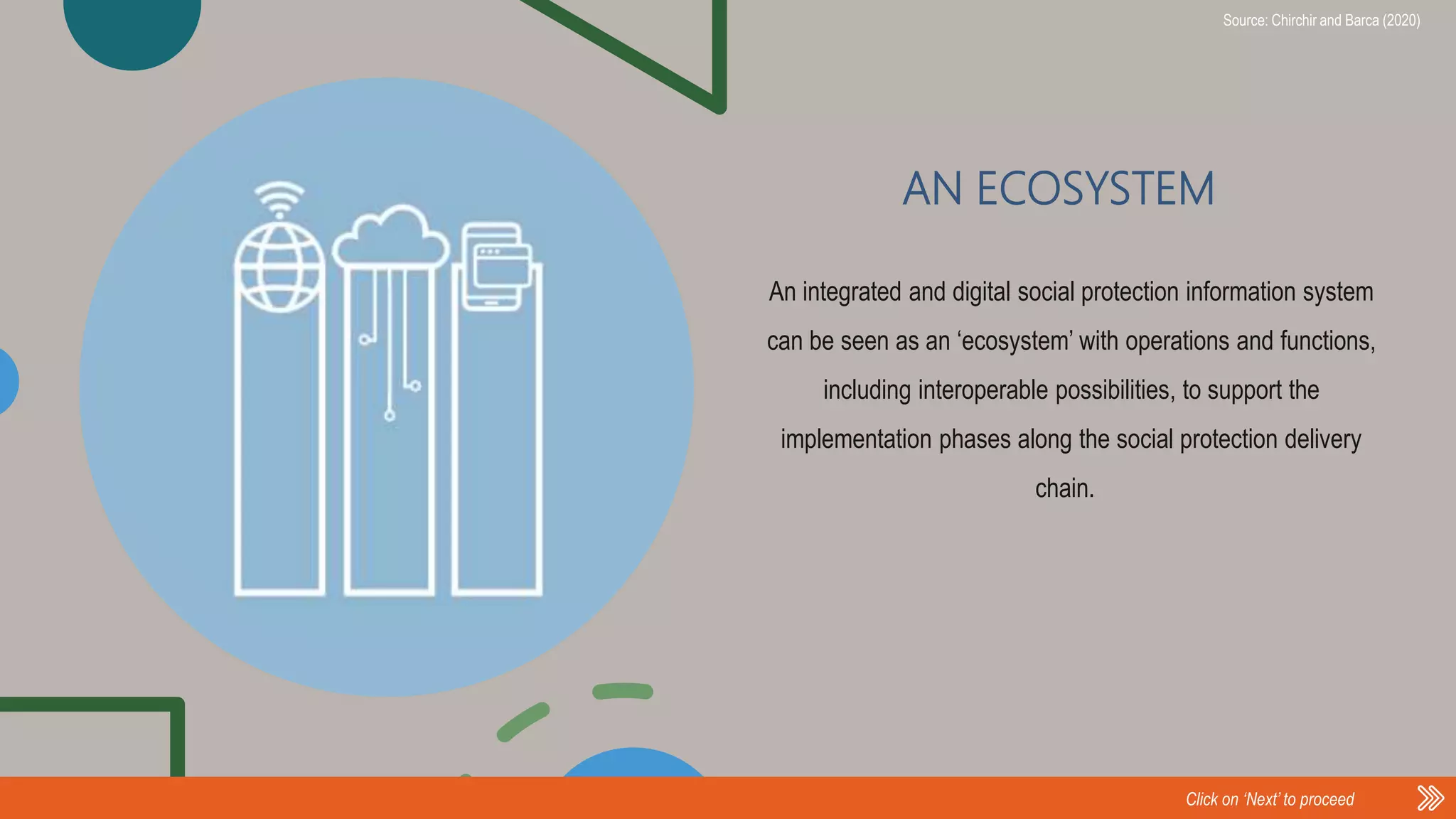 Module 3: The three pillars of integrated and digital social protection ...
