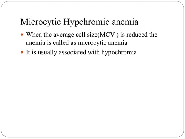 Microcytic hypochromic anemia | PPTX