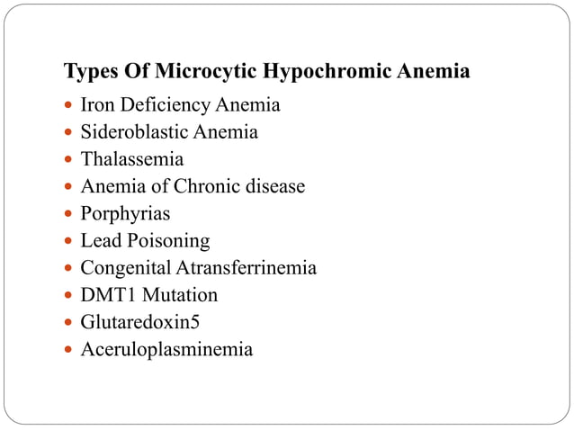 Microcytic hypochromic anemia | PPTX
