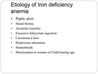 Microcytic hypochromic anemia | PPTX