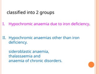 Microcytic Hypochromic Anaemias, Iron Deficiency Anaemia | PPT
