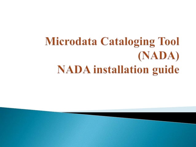 Microdata cataloging tool (nada) | PPTX | Databases | Computer Software ...