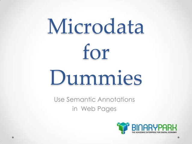 Microdata for Dummies | PPT