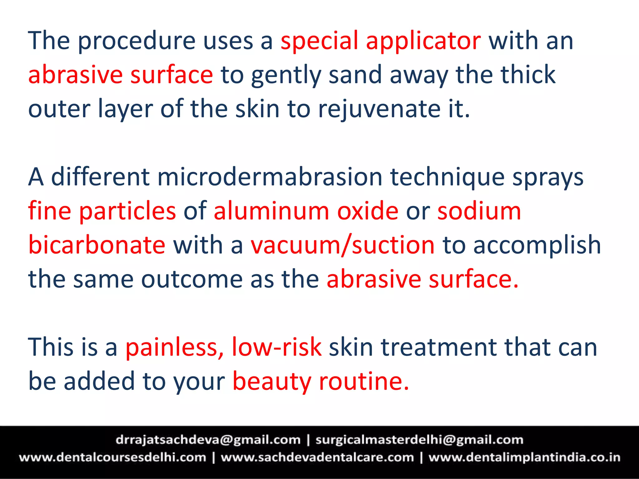 Microdermabrasion | PPTX