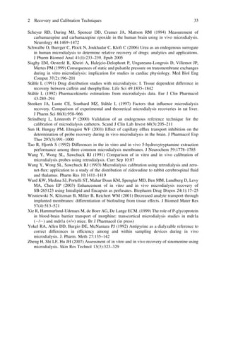 Microdialysis in drug development | PDF | Chemistry | Science