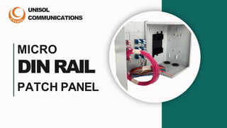 12 Port Micro Din Rail Patch Panel/LIU unisol | PDF