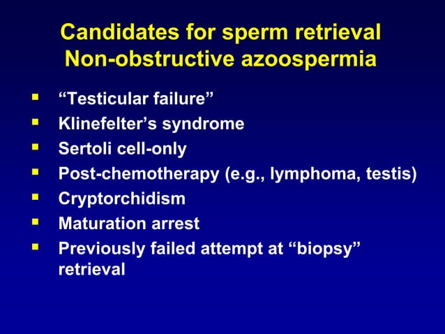 Microdissection testicular sperm extraction | PPTX