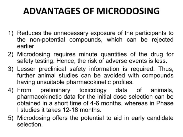 Microdosing | PPT