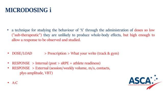 Microdosing (Speed, Plyometrics, Lifting) | PPTX