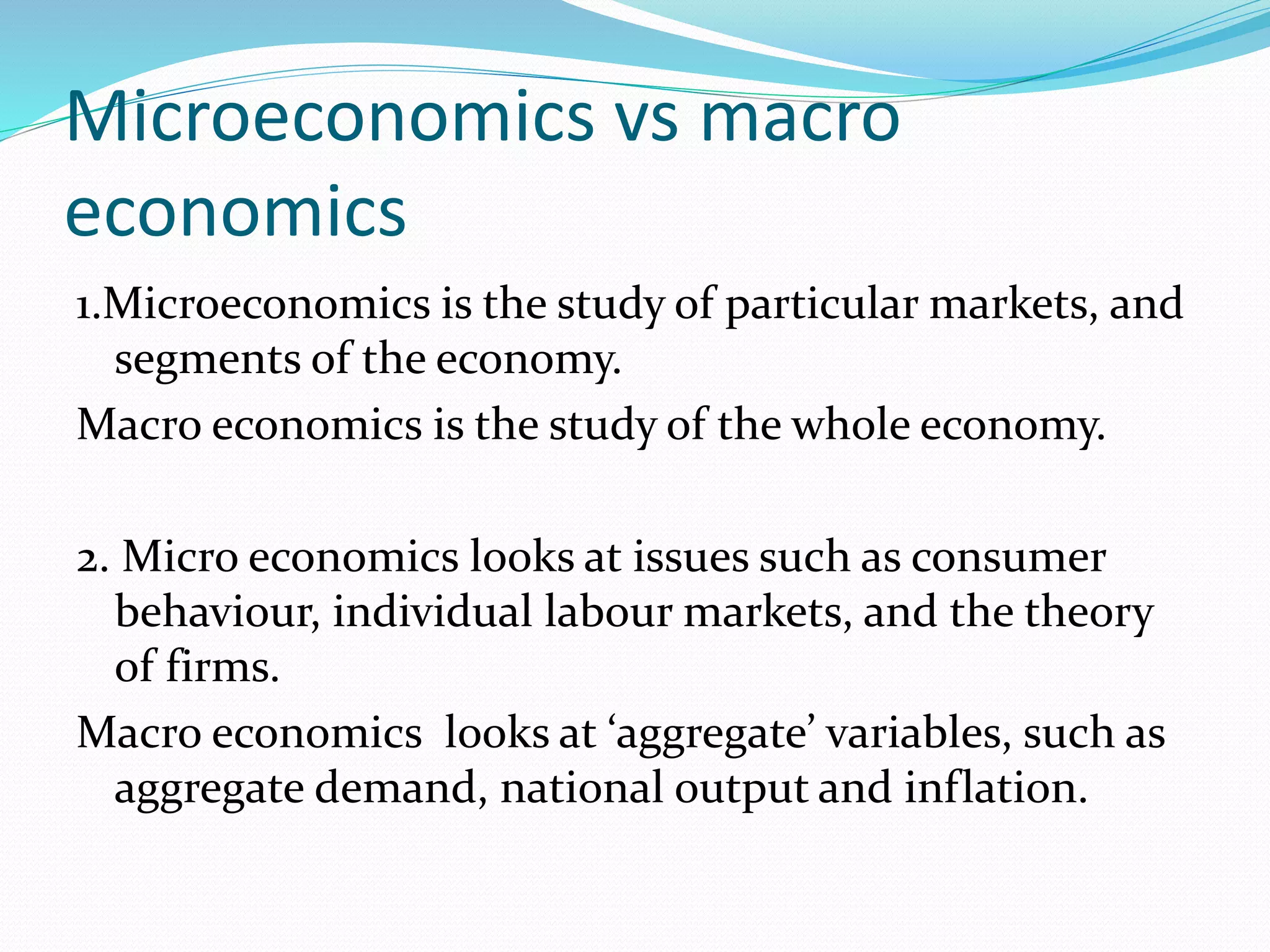 MICRO ECONOMICS-CHAPTER-1 | PPTX