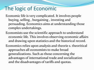 MICRO ECONOMICS-CHAPTER-1 | PPTX