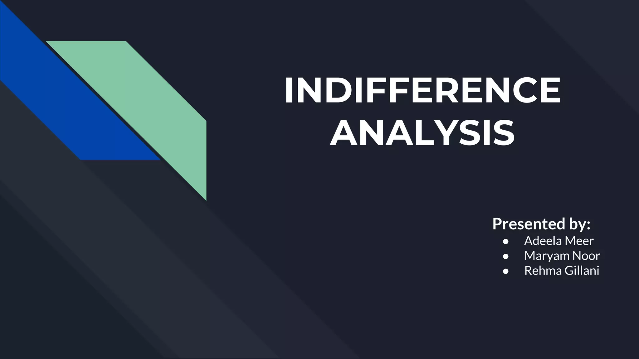 Microeconomcis Indifference Analysis | PPT
