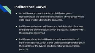 Microeconomcis Indifference Analysis | PPT