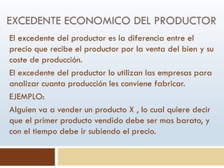 Microeconomia excedente economico del productor y del consumidor | PDF
