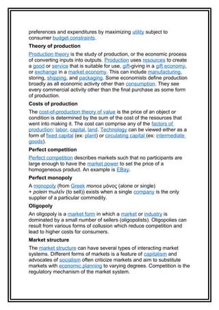 Microeconomics | DOC | Business | Business and Finance