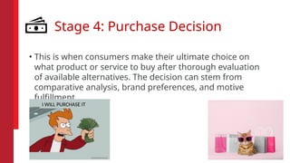 the 5 stages of consumer decision making process | PPTX