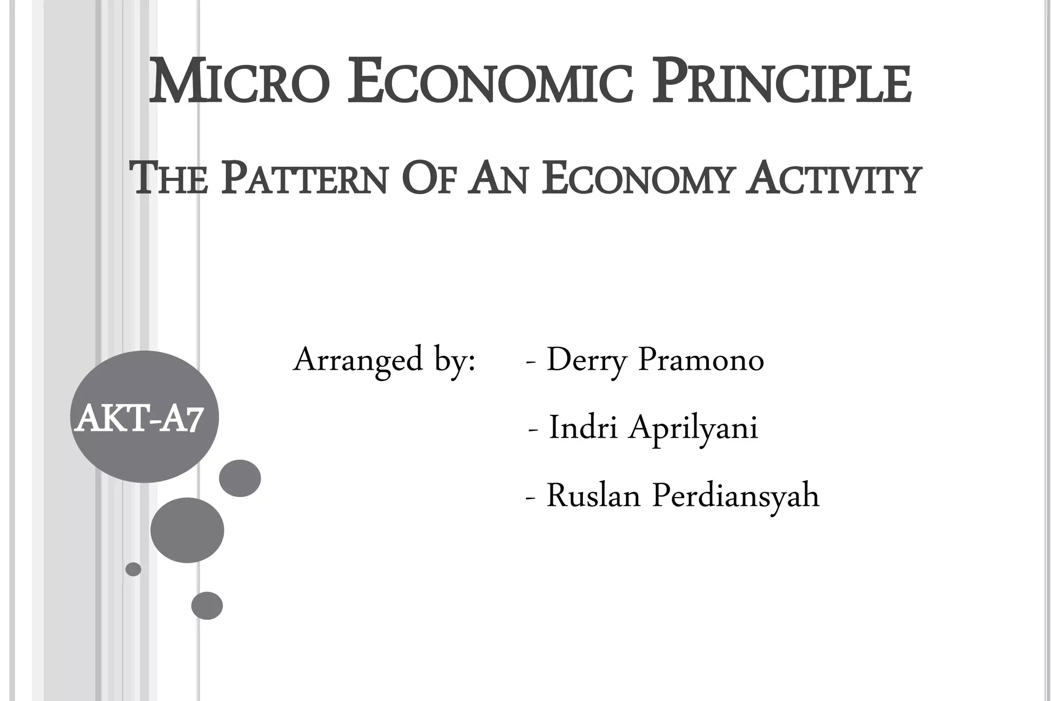 The Pattern Of An Economy Activity | PPTX