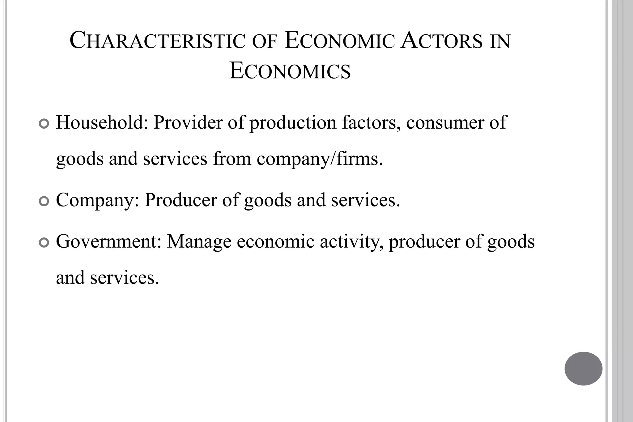The Pattern Of An Economy Activity | PPTX