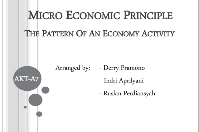 The Pattern Of An Economy Activity | PPTX