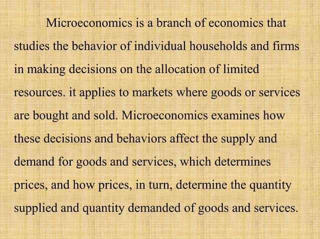 Microeconomics | PPT
