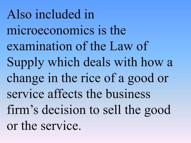 Microeconomics | PPT