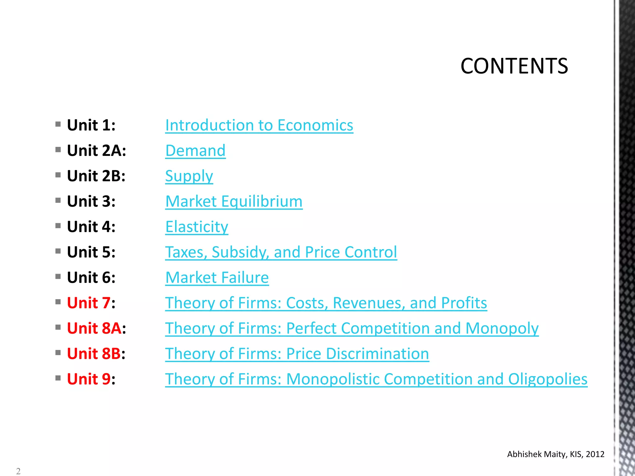 IBDP HL Microeconomics Lecture Slides | PPTX