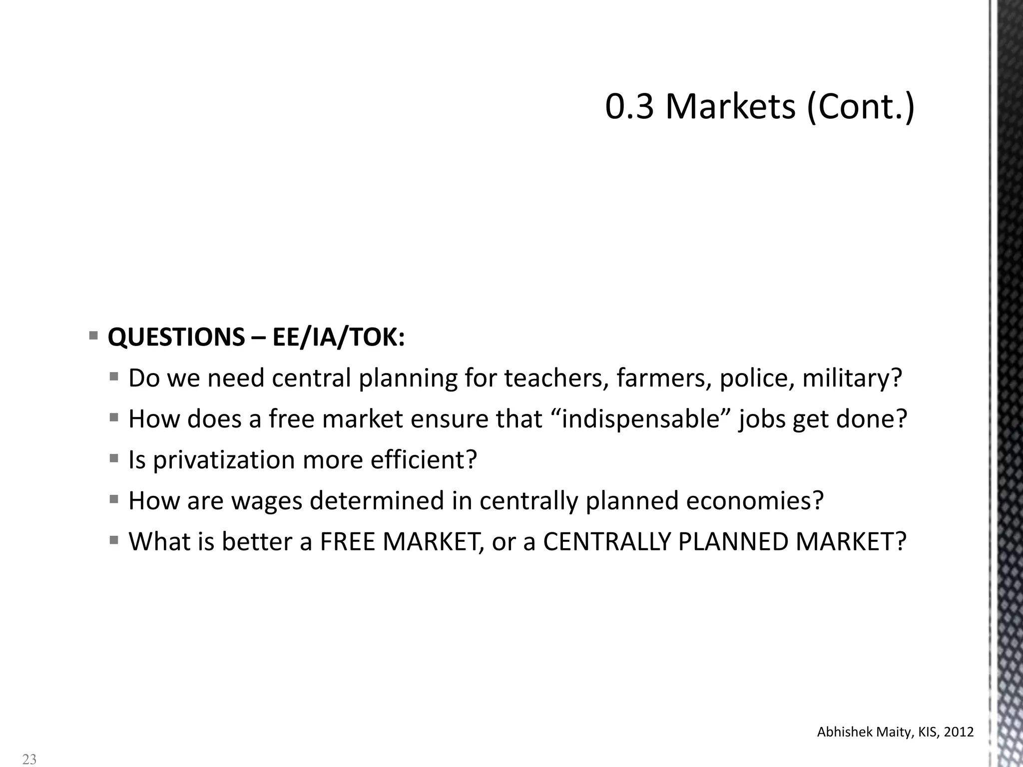 IBDP HL Microeconomics Lecture Slides | PPTX | Economy | Business and ...